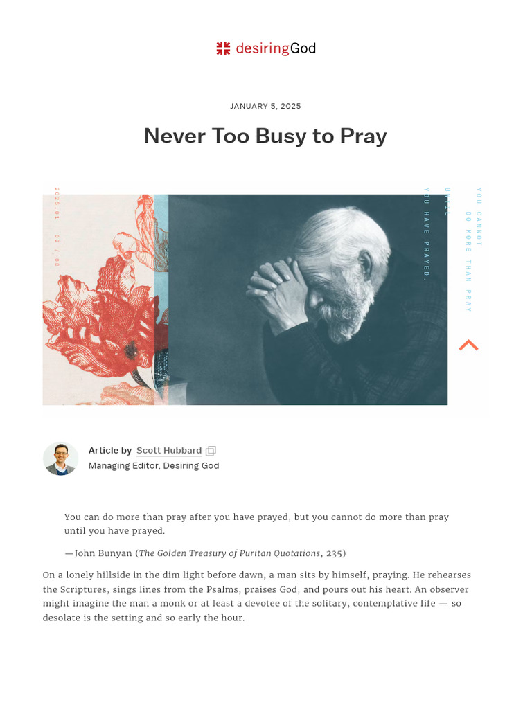Prioritizing Prayer Like Jesus | PDF | Jesus | Gospel Of Matthew