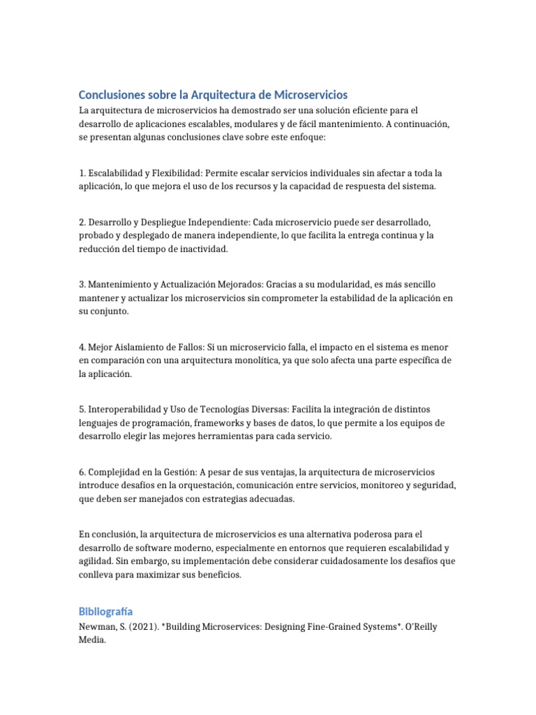 Arquitectura Microservicios | PDF