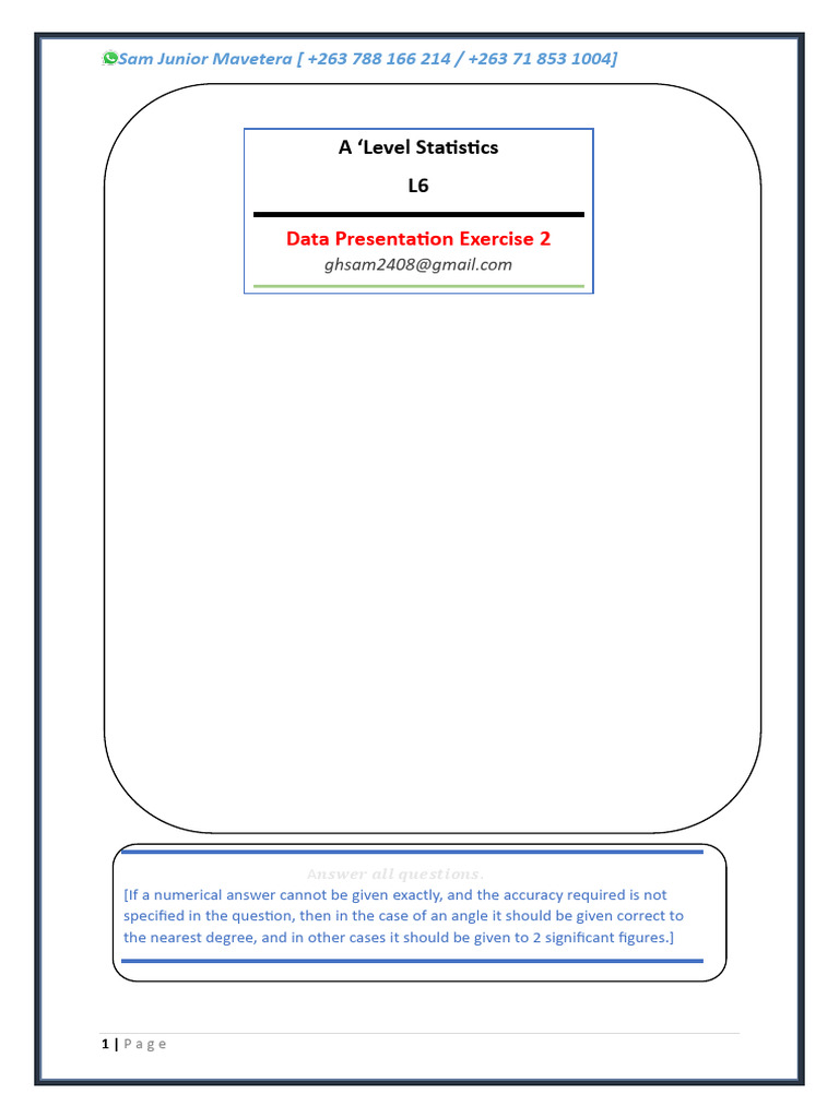 Data Presantation Exercise 2 | PDF
