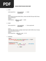 Rumus Dosis Farmabes dengan Syringe Pump | PDF