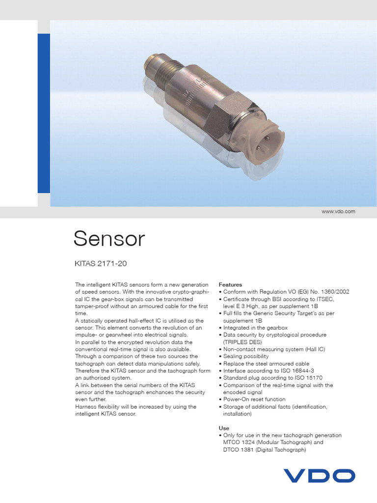 Sensor kitas_2171_20_en_2008_en[2] | PDF | Electricity | Electronics
