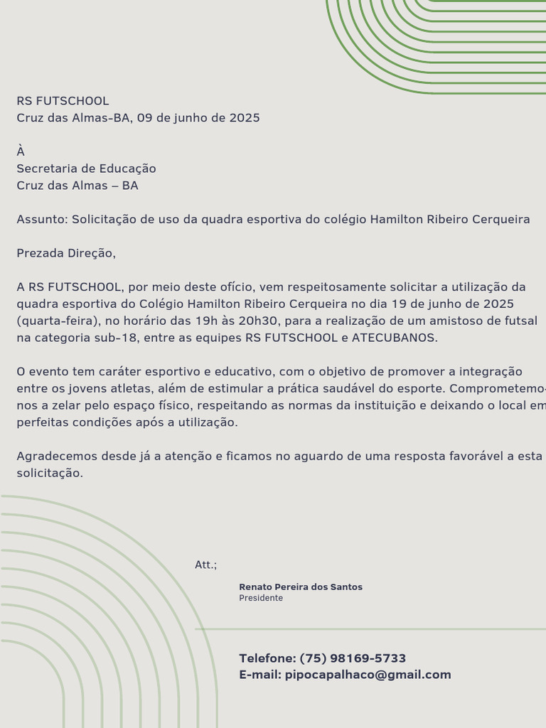 Papel Timbrado Moderno Simples Cinza e Verde Documento A4 - 20250607 ...