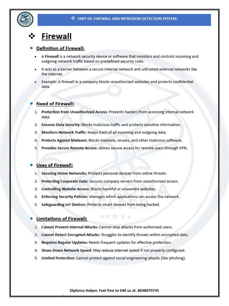 Unit 04. NIS (Part1) For Eng and Dipomola | PDF | Internet Protocol Suite | Firewall (Computing)