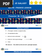 Grade 11 and 12 Finance Notes 2025 | PDF | Compound Interest | Interest