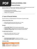Financial Markets Notes Class 12 | PDF