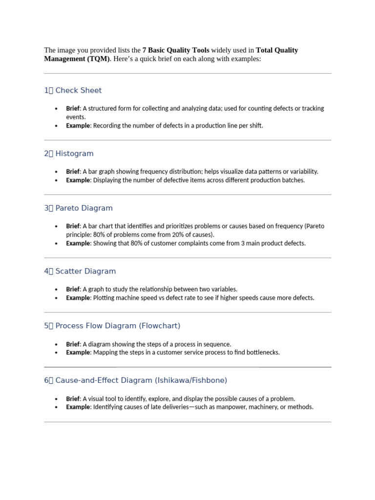 TQM Practices | PDF