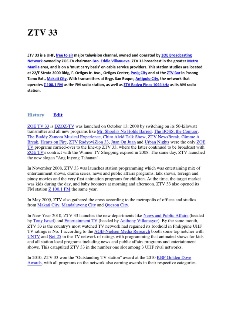 Zoe Broadcasting Network Hoax Articles (From Philippine Television ...