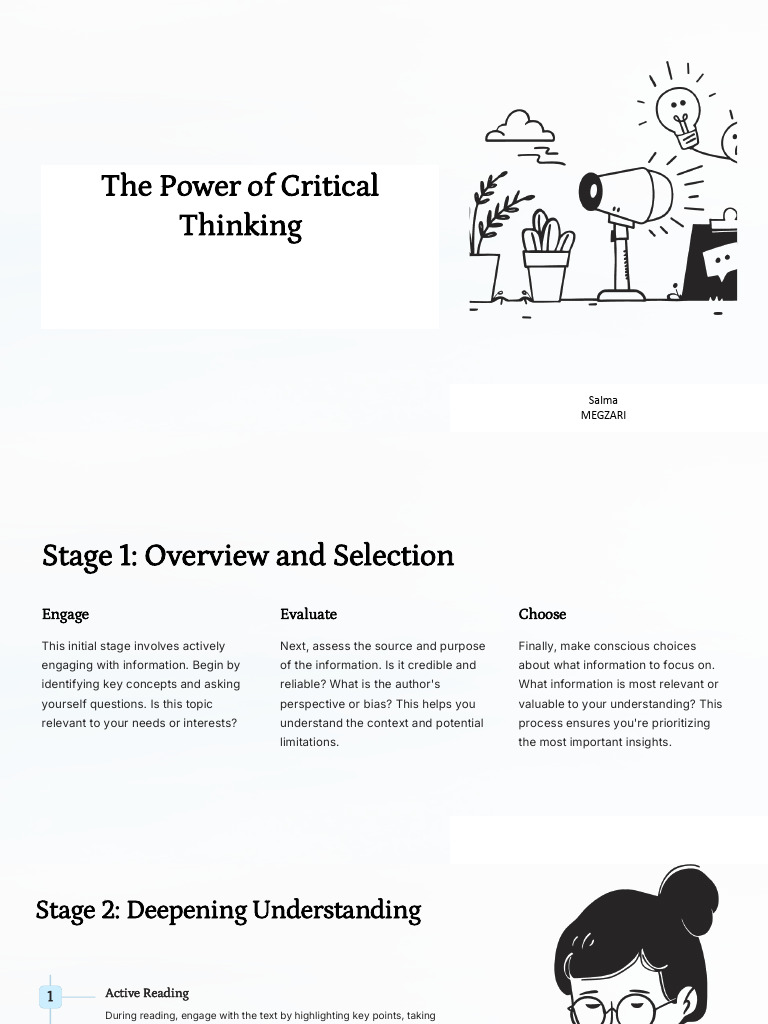 The Power of Critical Thinking | PDF | Critical Thinking | Information