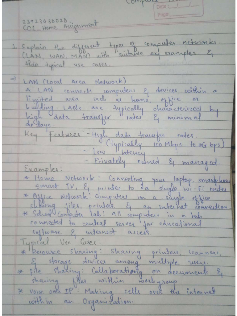 Home Assignment CN CO1&2 - Compressed | PDF