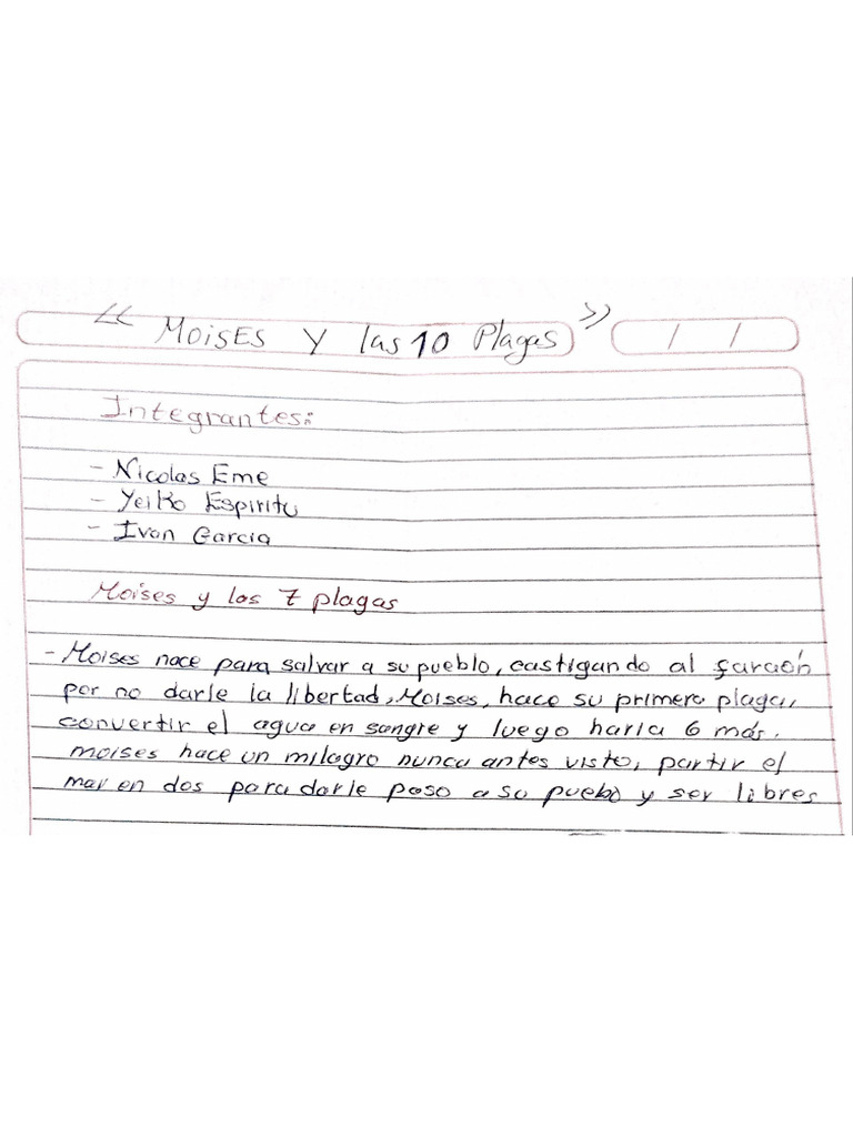 Moisés y Las 10 Plagas | PDF