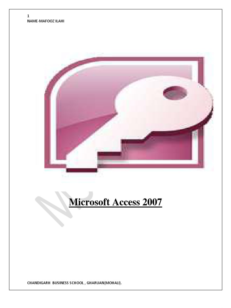 File On Ms Access | Download Free PDF | Microsoft Access | Relational Database