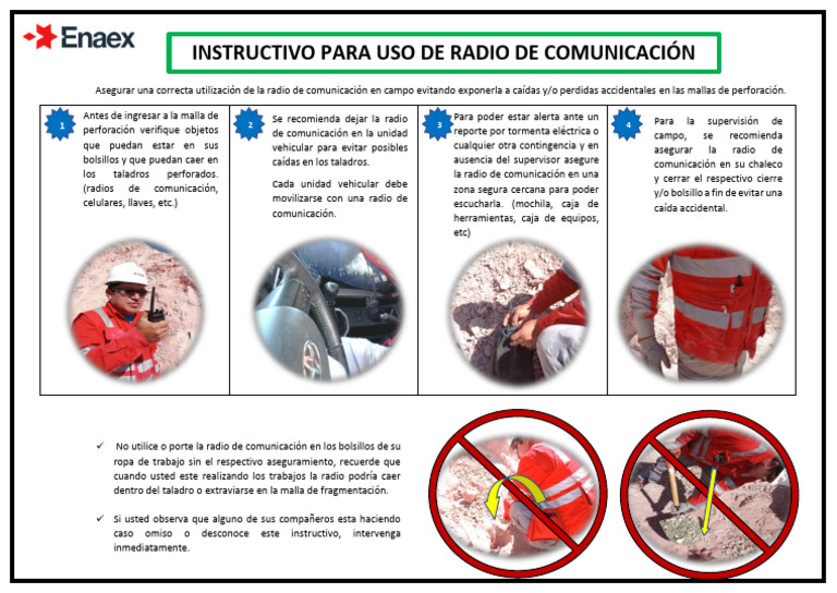 Instructivo para Uso de Radio de Comunicación | PDF