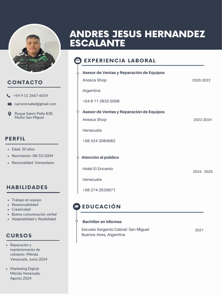Blue and Gray Simple Professional CV Resume | PDF