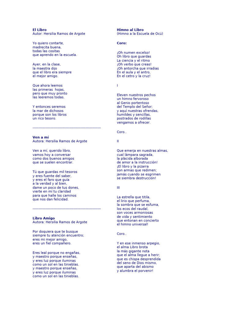 Poesias Al Libro | PDF