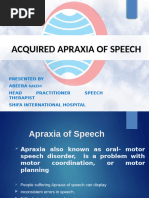 Apraxia of Speech: Rosenbek 8-Step Guide | PDF | Speech | Audiology