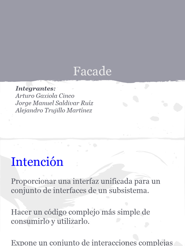 Programacion Avanzada - Facade | PDF