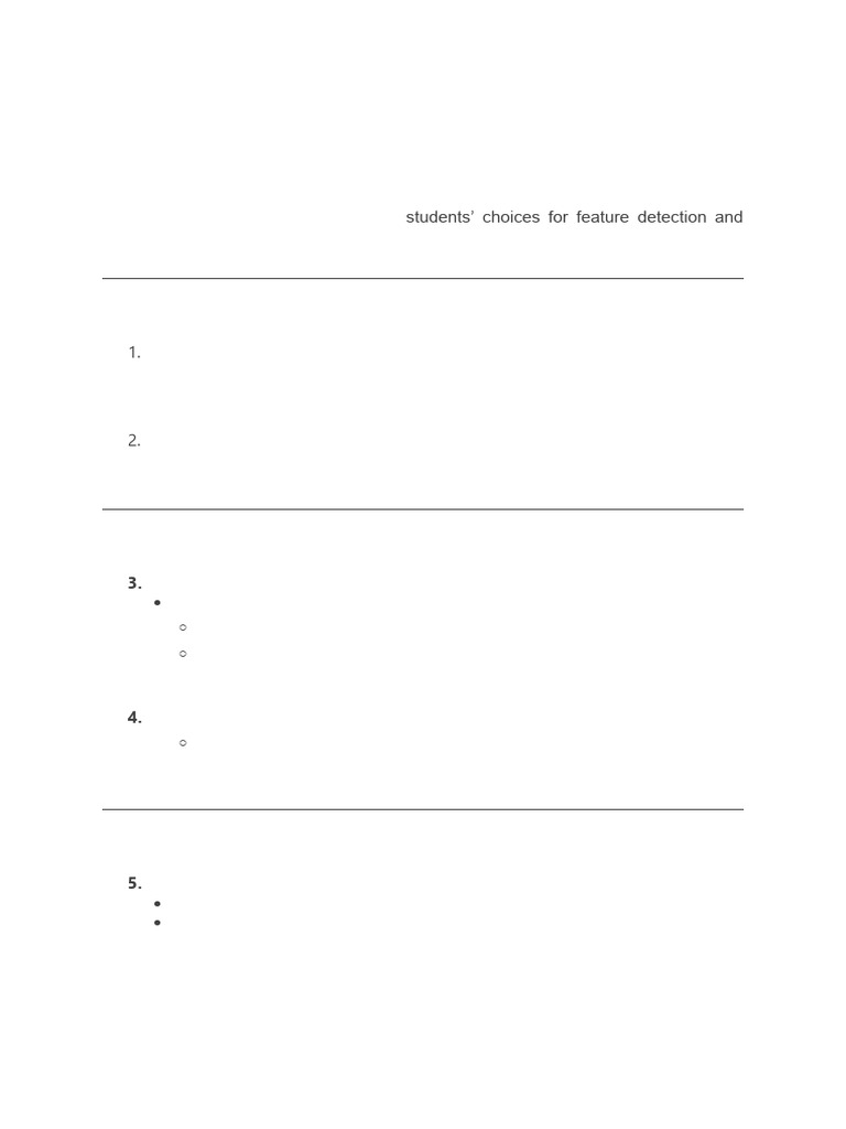 Week 6 Computer Vision Seminar Exercise | PDF