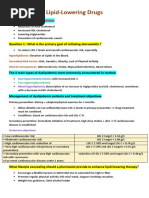 Pharmacology Assessment for USMLE Step 1 | PDF | Cholesterol | Statin