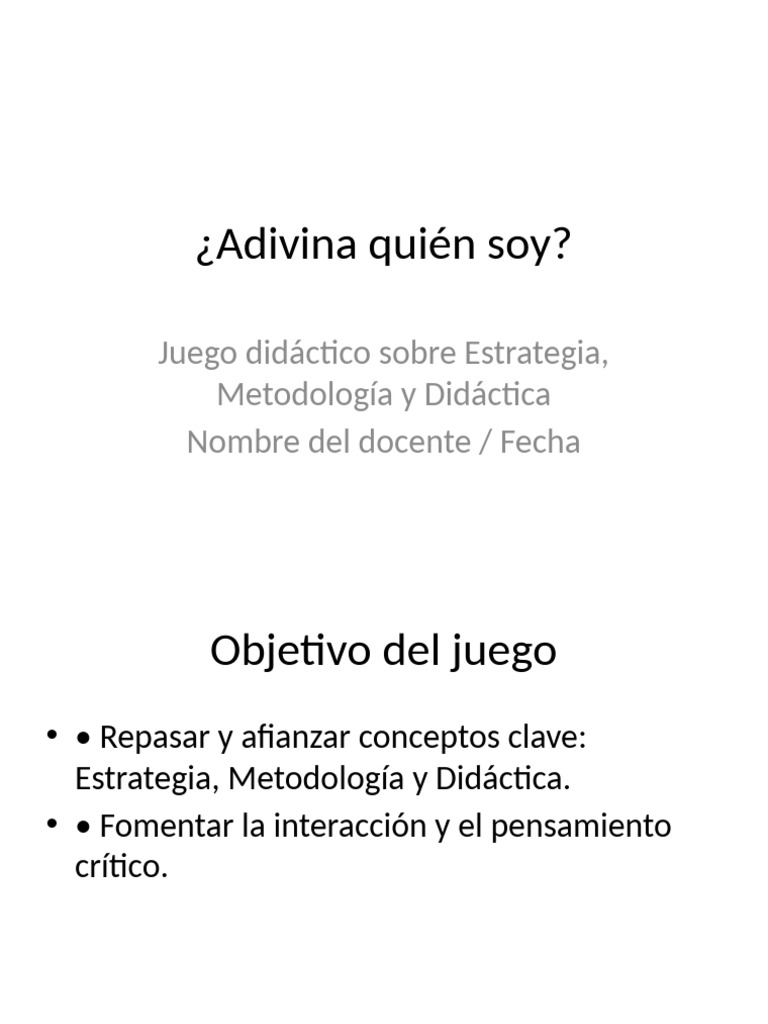 Adivina Quien | PDF