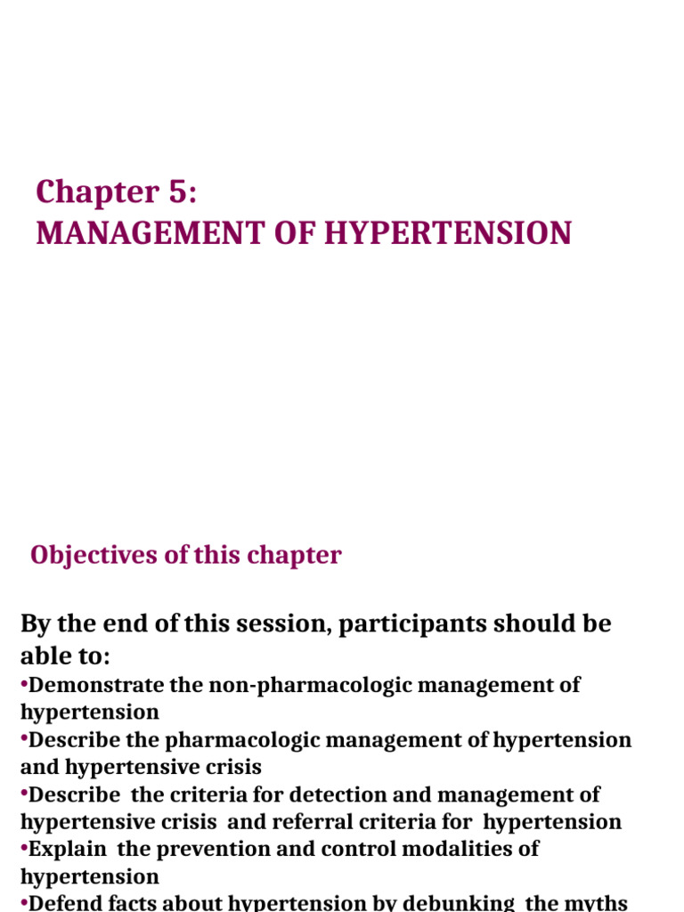 Effective Hypertension Management Strategies | PDF | Hypertension ...