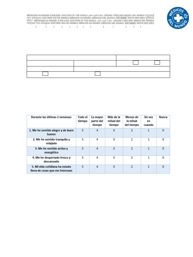 WHO5 | PDF
