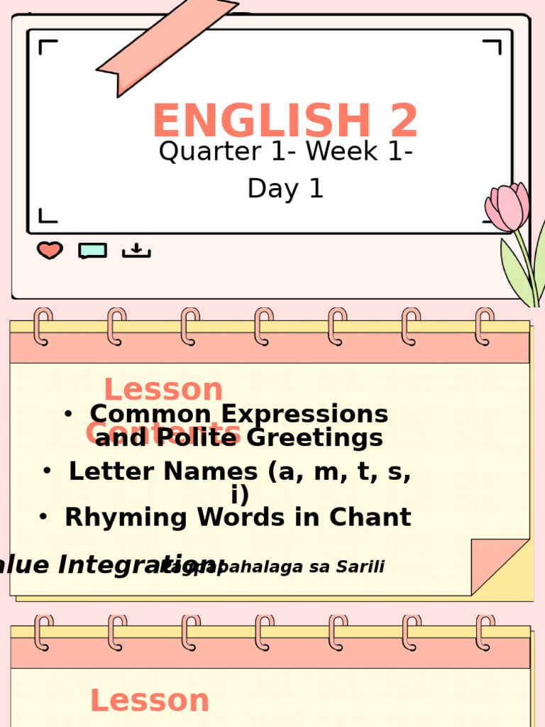 English Q1 W1 Day1 | PDF