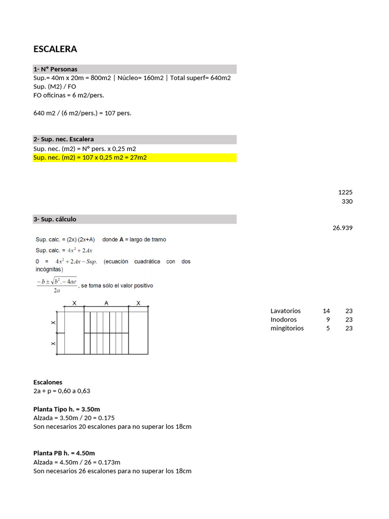 Calculo Escalera | PDF