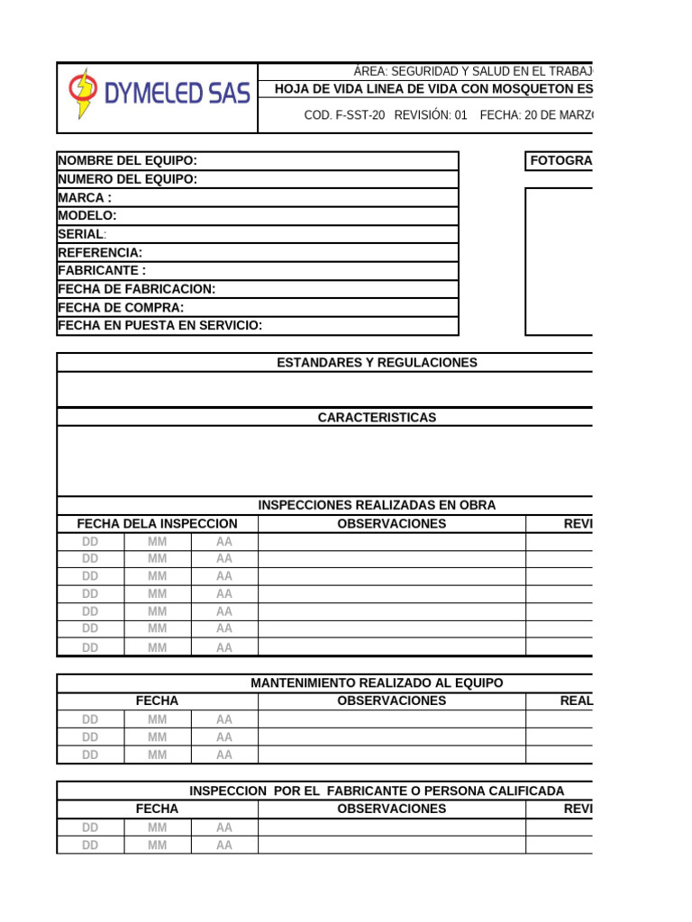 Formato Hojas de Vida Epcc | PDF