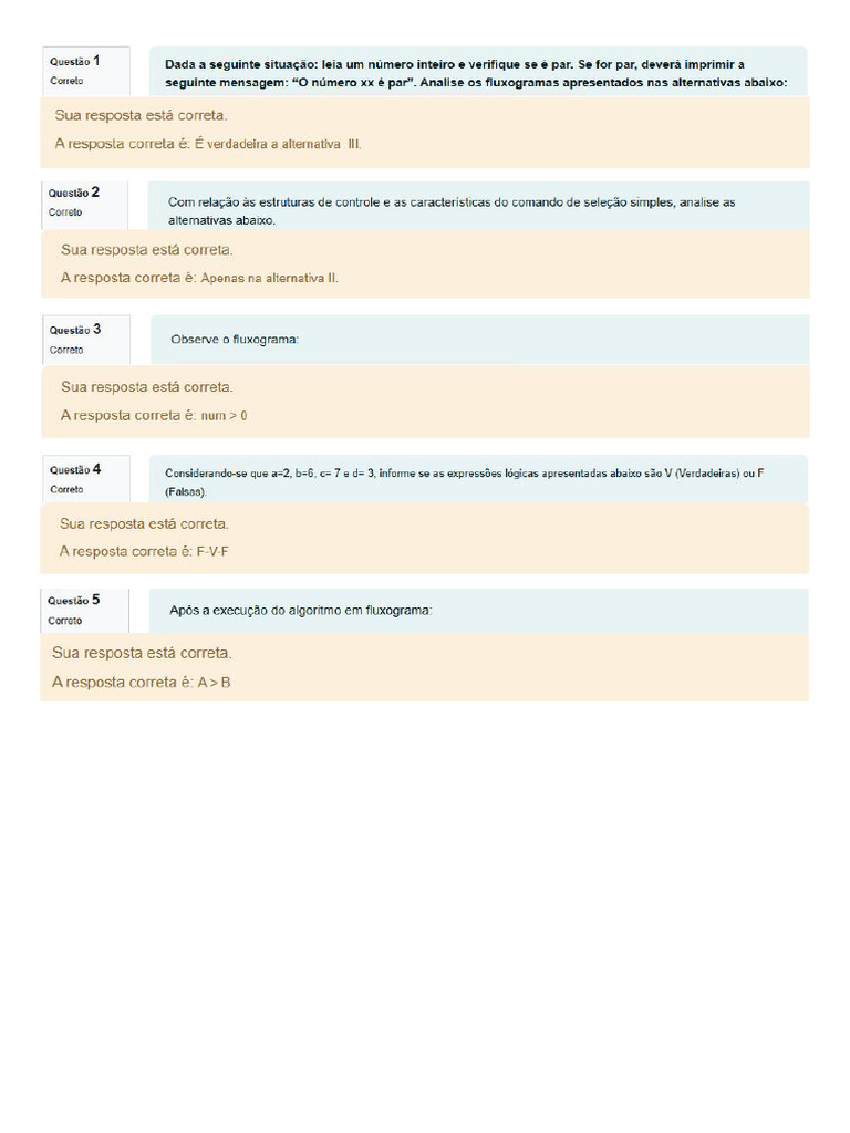 Exercício de Fixação - Comandos Condicionais Simples - Fluxograma | PDF
