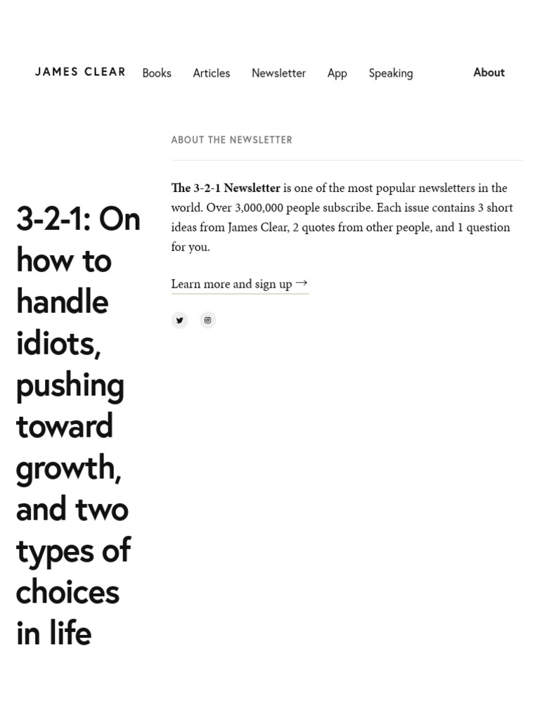 Handling Idiots and Life Choices | PDF