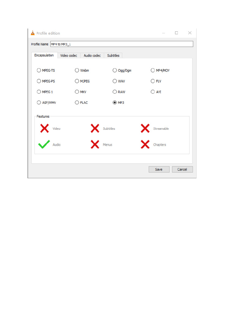 VLC Player Convert Settings | PDF