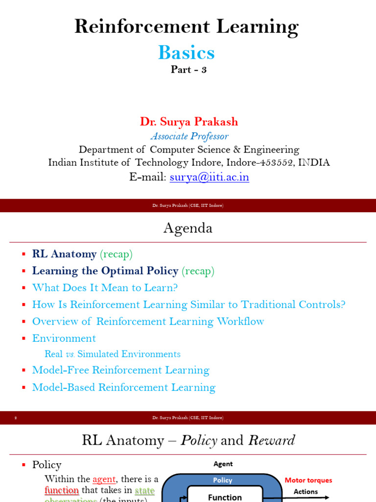 Lecture 3 Rl Basics Part3 Pdf Simulation Cognitive Science