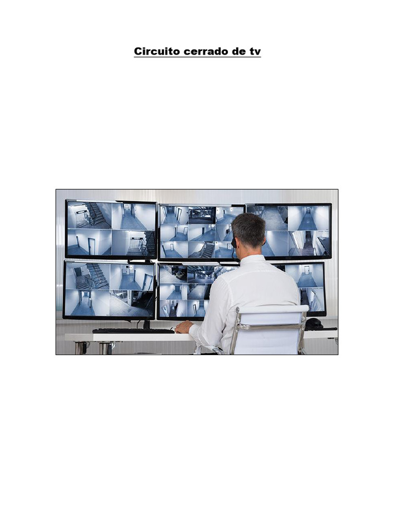 Componentes y Mantenimiento de CCTV | PDF | Circuito cerrado de ...