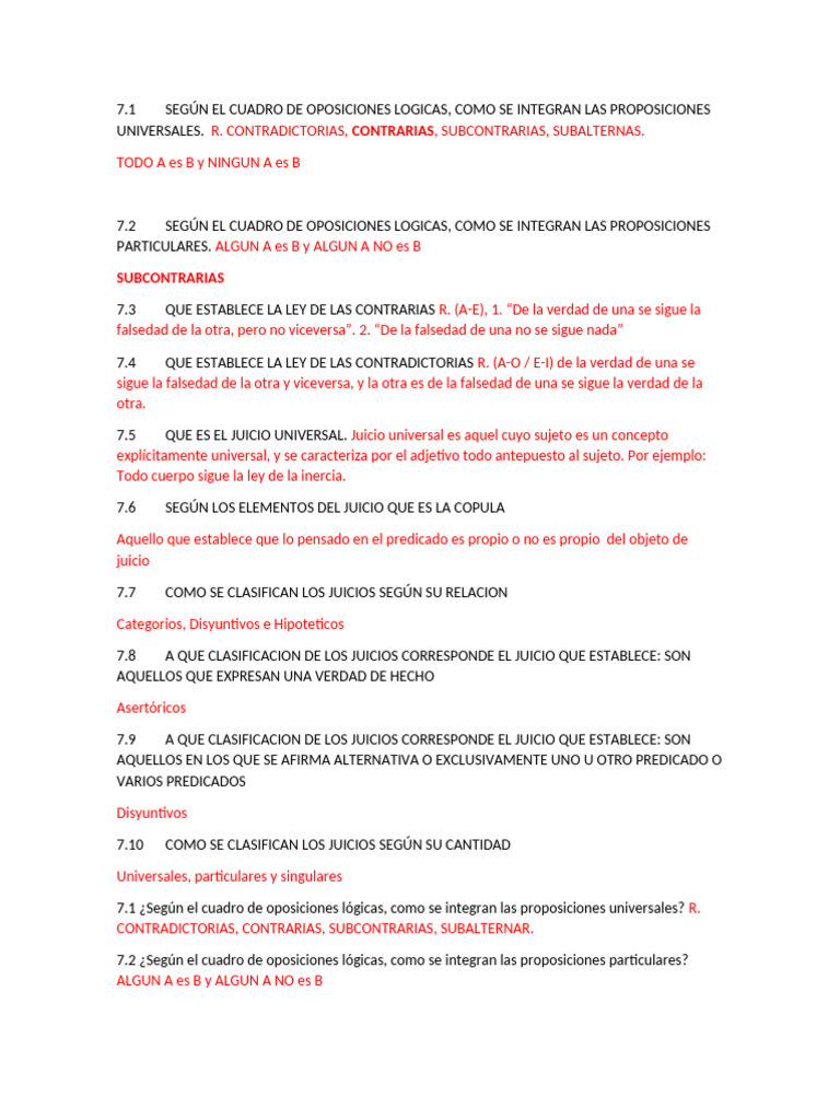 CUESTIONARIO 7 8 9 10 11 - Logica | PDF | Razonamiento deductivo | Lógica