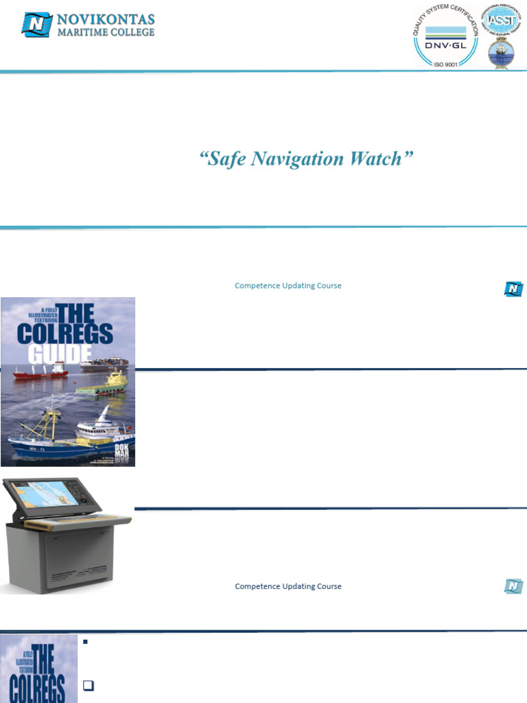 Safe Navigation Watch Course Overview | PDF | Shipping | Navigation