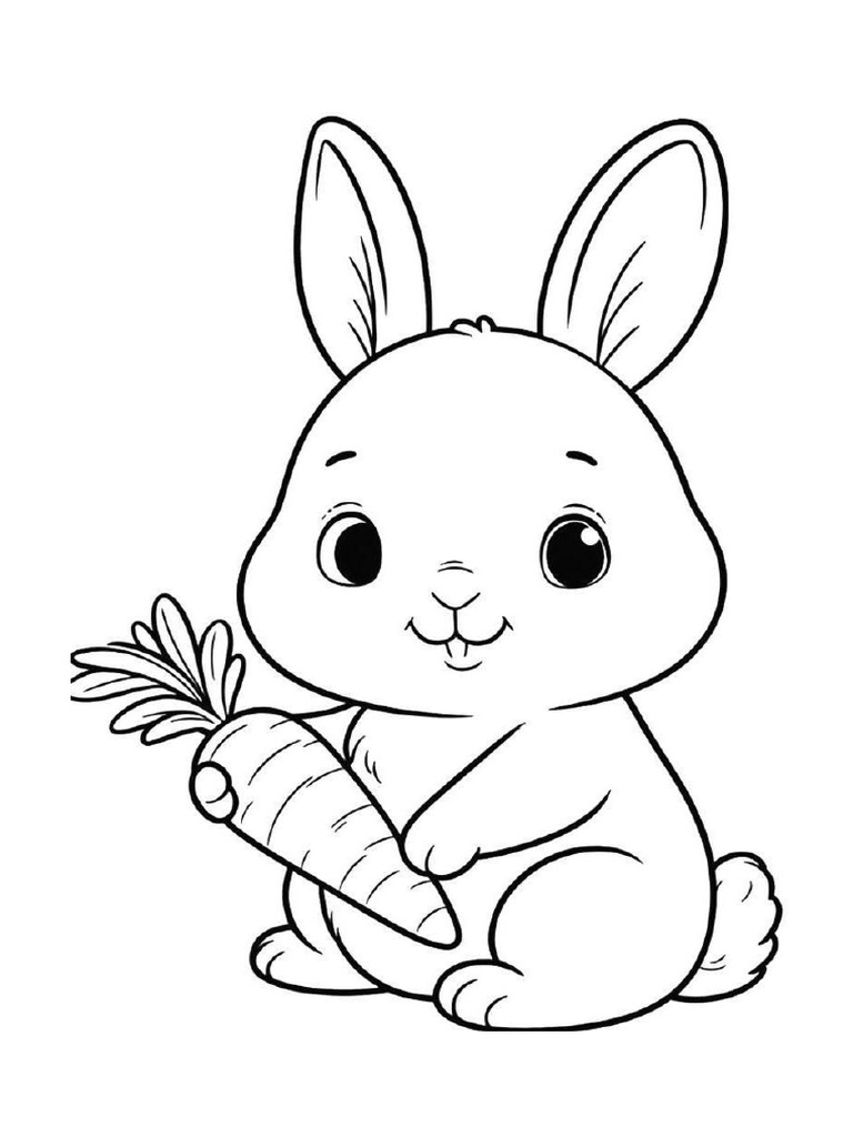 Imagen de Conejo para Colorear | PDF