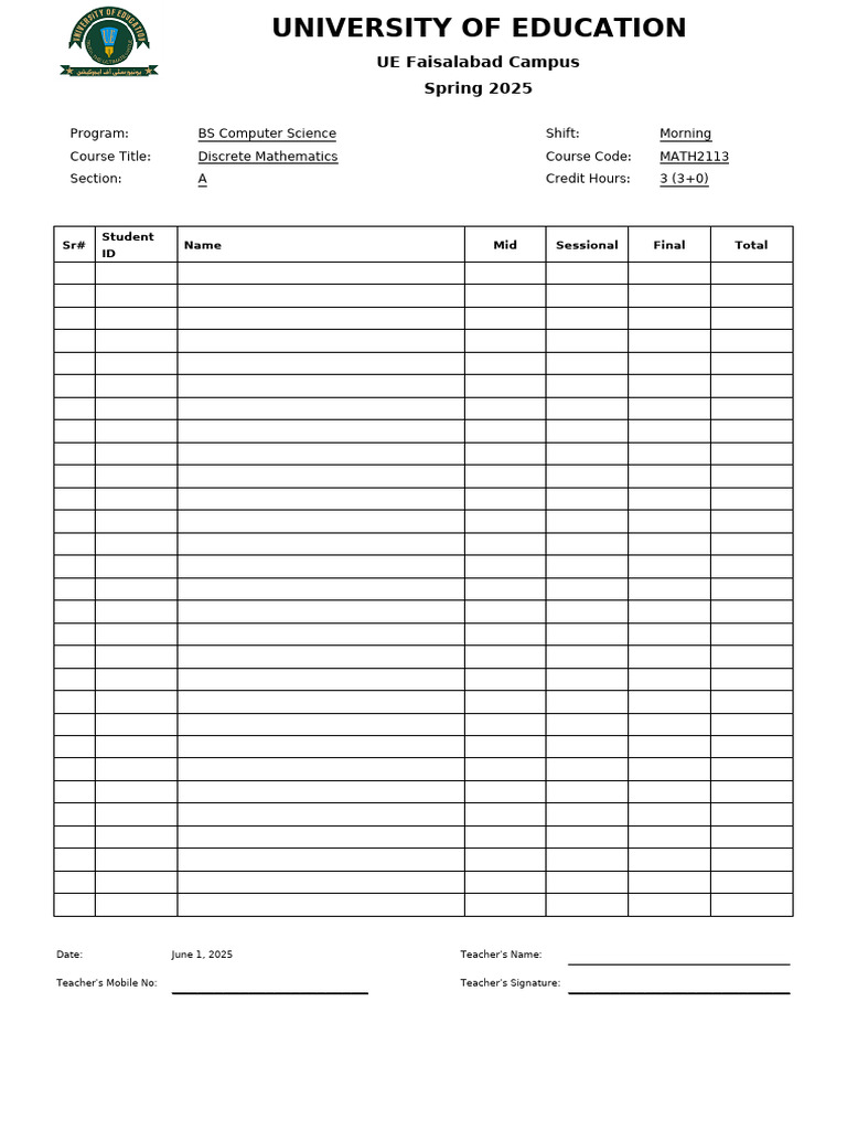 BSCS Final Result Spring 2025 | PDF