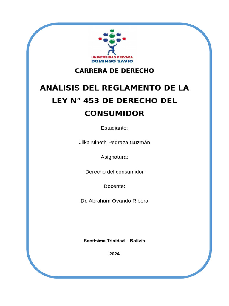 DDC 1 Jilka | PDF | Protección al Consumidor | Los consumidores