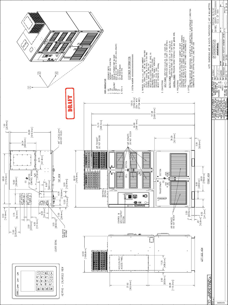 Preliminary Drawing - VFD 700HP-4000V | PDF