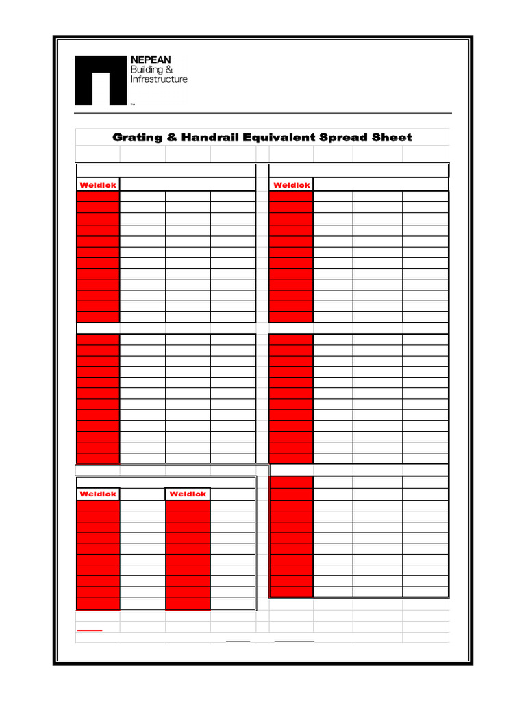 Weldlok® Grating Codes and Specifications | PDF