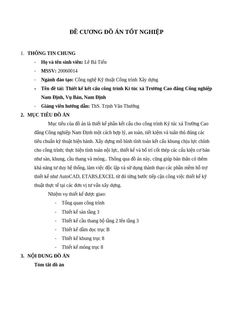 De Cuong Datn - Le Ba Tien - 20060014 - Final | PDF