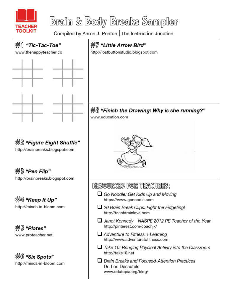 Jamie's Brain Break Activities | PDF