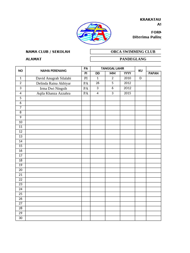 Form A3 KAFS | PDF