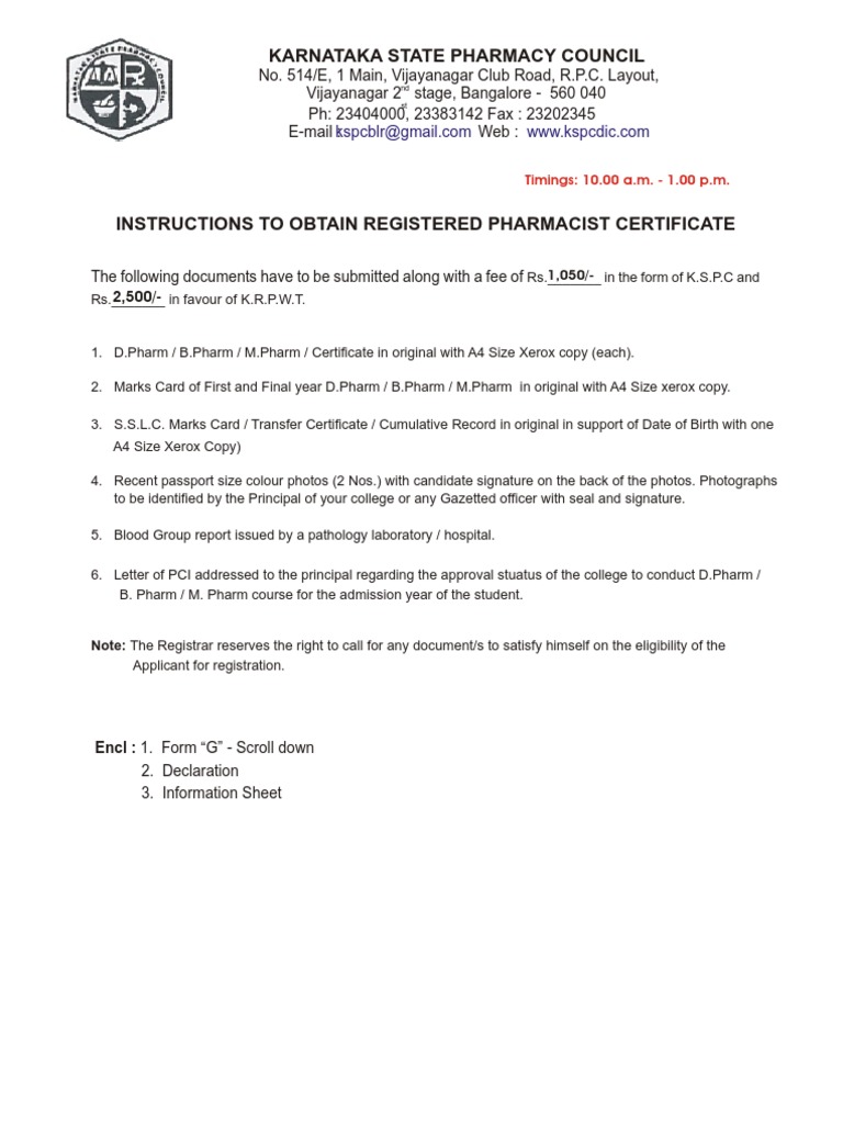 Registration Form | PDF | Pharmacist | Pharmacy