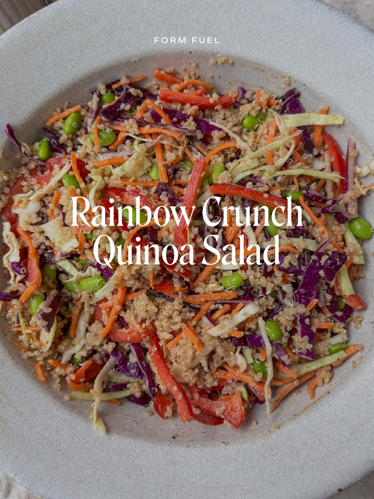 Rainbow Crunch Quinoa Salad | PDF