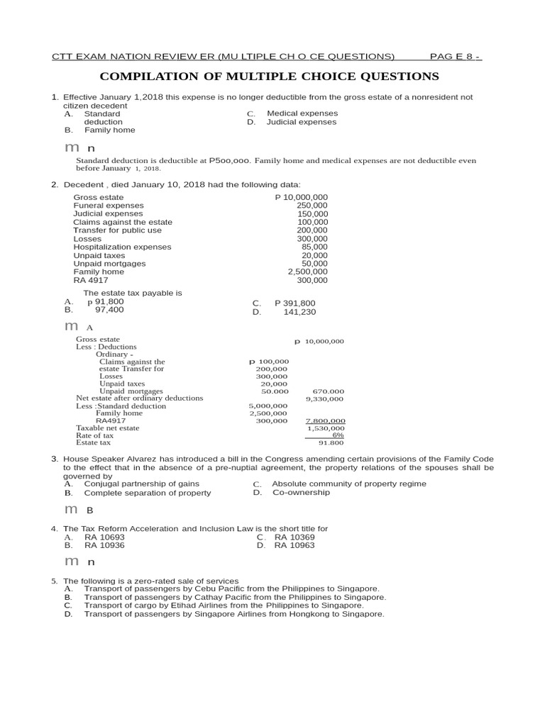 CTT Examination Reviewer - Compilation of Mcqs - Ilide - Info Platform ...