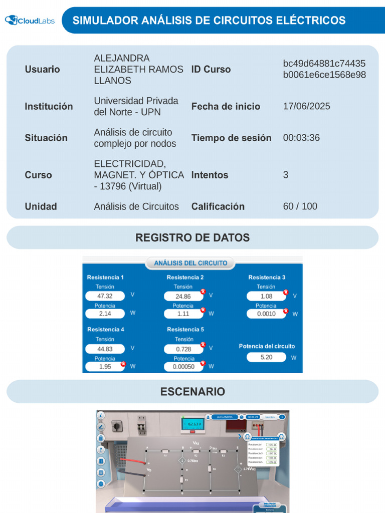 Análisis de Circuito Complejo Por Nodos | PDF