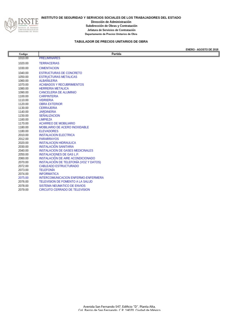 Tabulador Enero A Agosto 2018 | PDF | Hormigón | Concreto reforzado