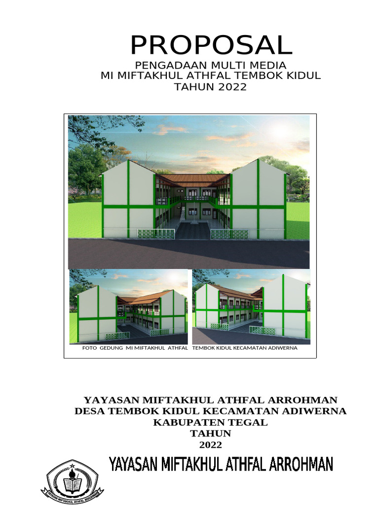 Revisi 2022,Proposal Multi Media - Lcd, Proyektor & Leptop | PDF