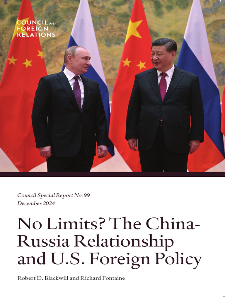 No Limits US Grand Strategy December 2024 - Russia, China | PDF | World ...